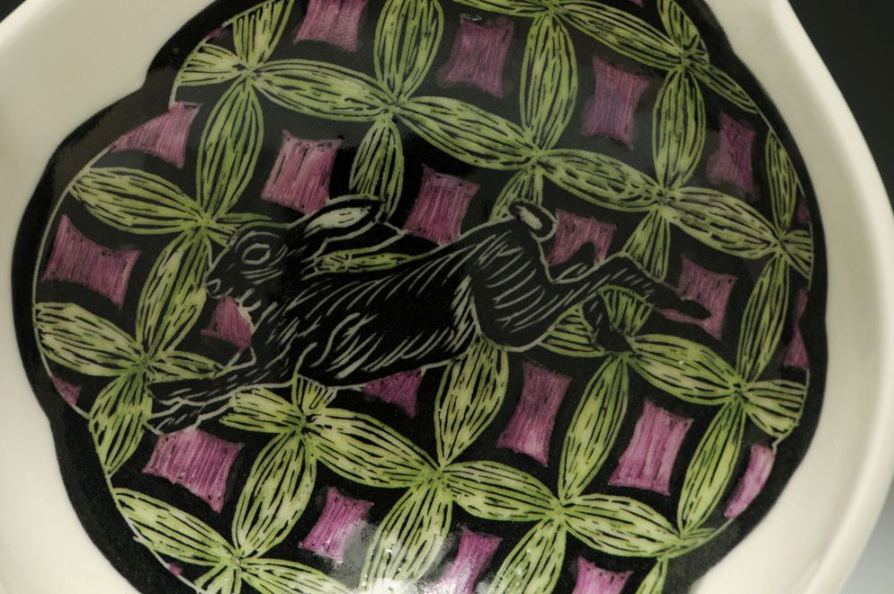 Rabbit Triangular Cereal Bowl